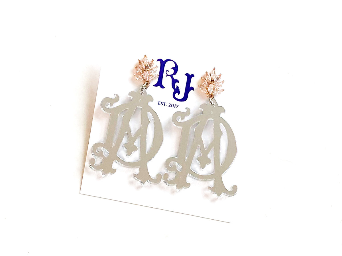 Vintage Stud Silver Heirloom Monogram – Remnant Jewelry